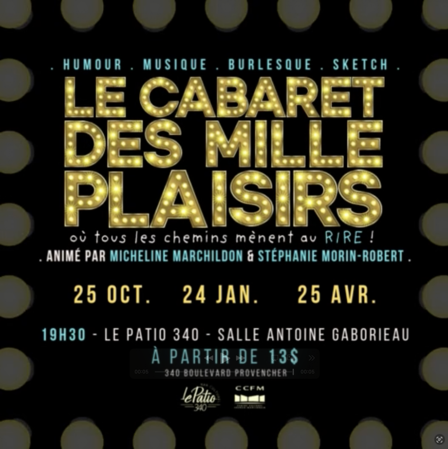 Cabaret des Mille Plaisirs - CCFM